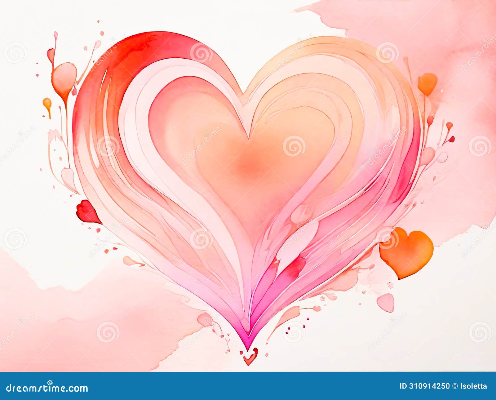 Heart Illustration. Love and Passion Symbol Stock Photo - Image of ...