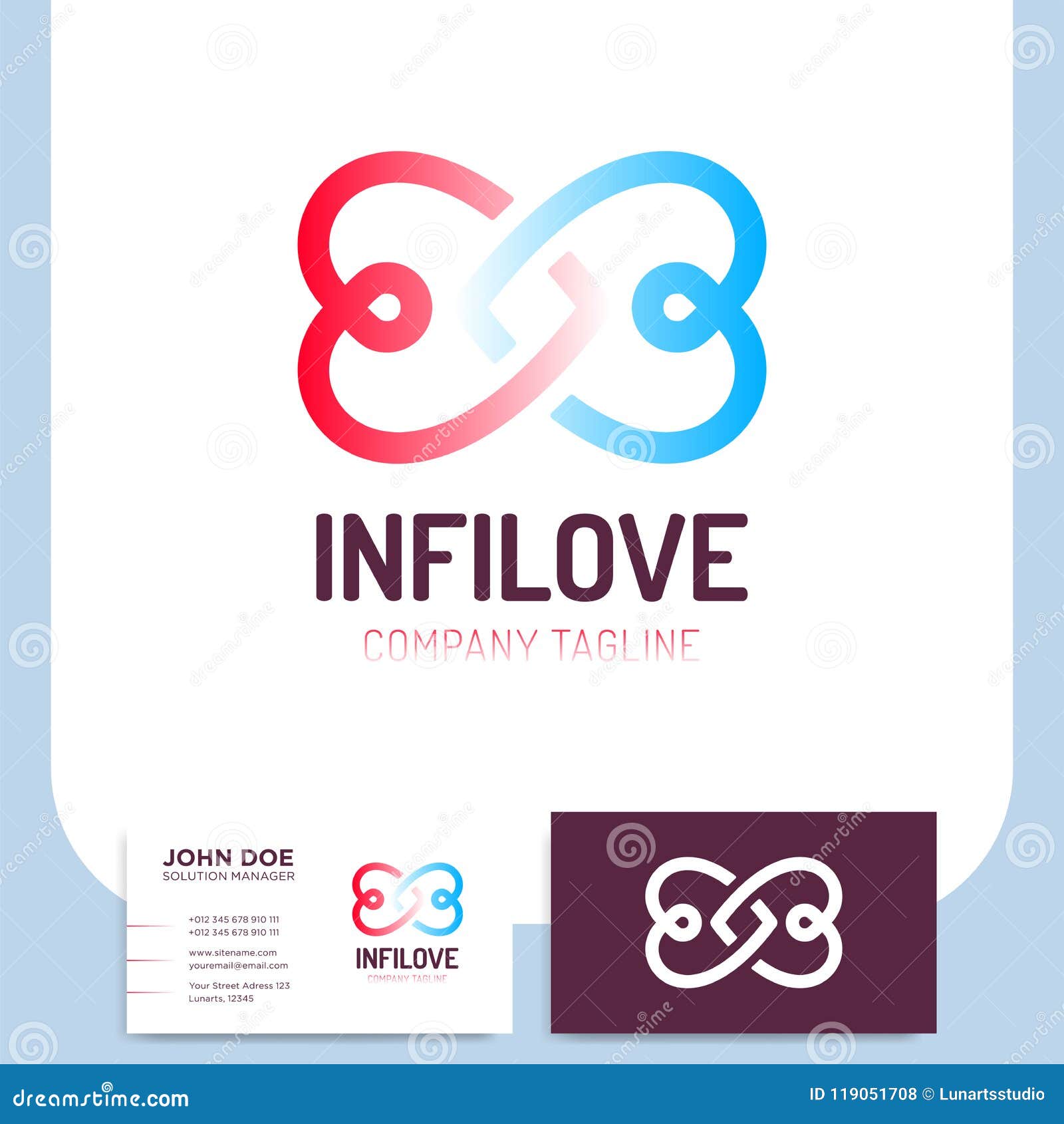 Heart Infinity Loop Butterfly Logo Icon Design Template Elements ...