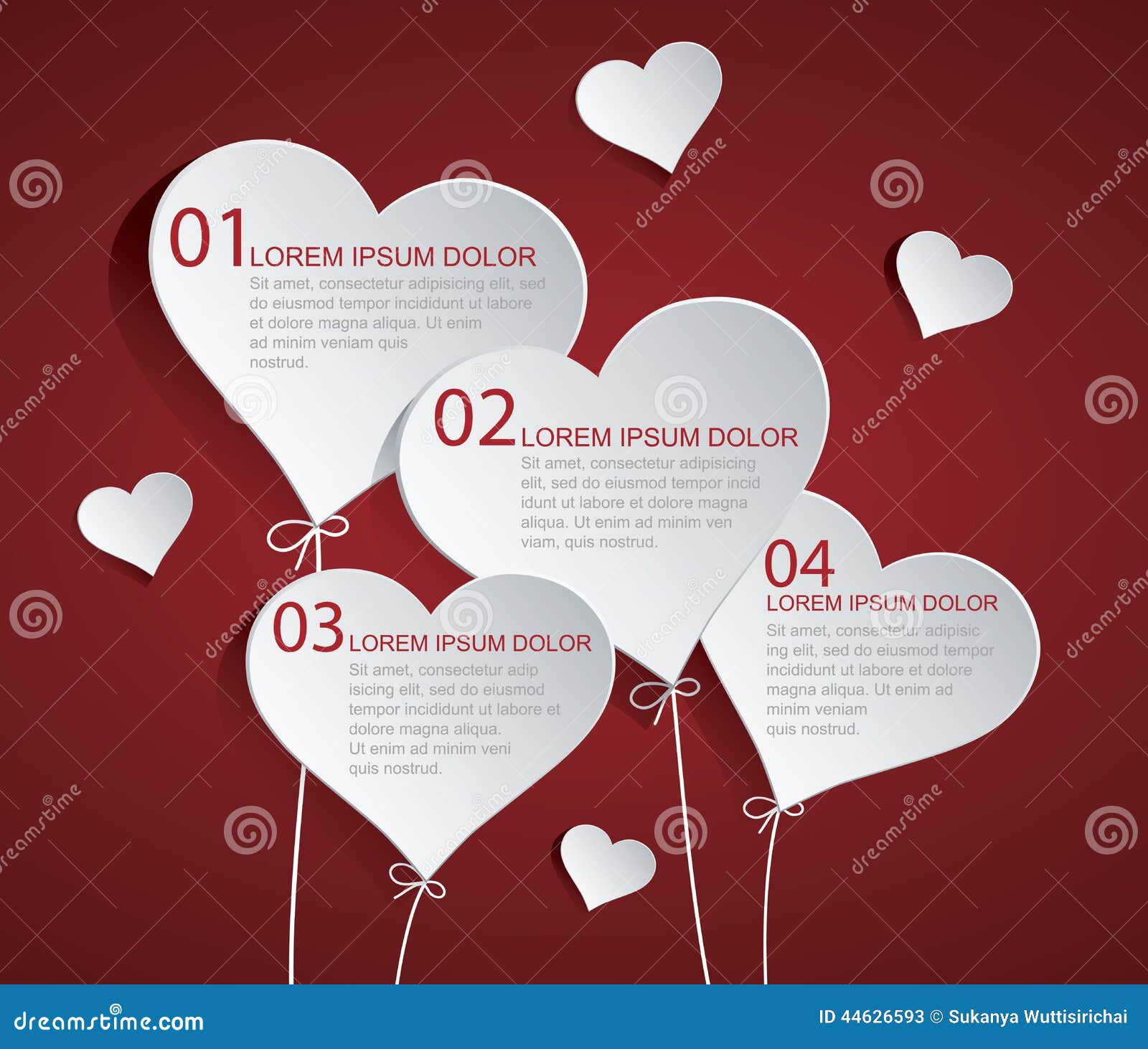 Heart Infographic Colorful Vector Chart Illustration | CartoonDealer ...