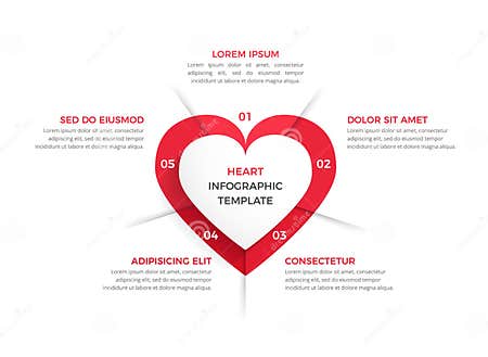 Heart Infographics stock vector. Illustration of design - 265674089