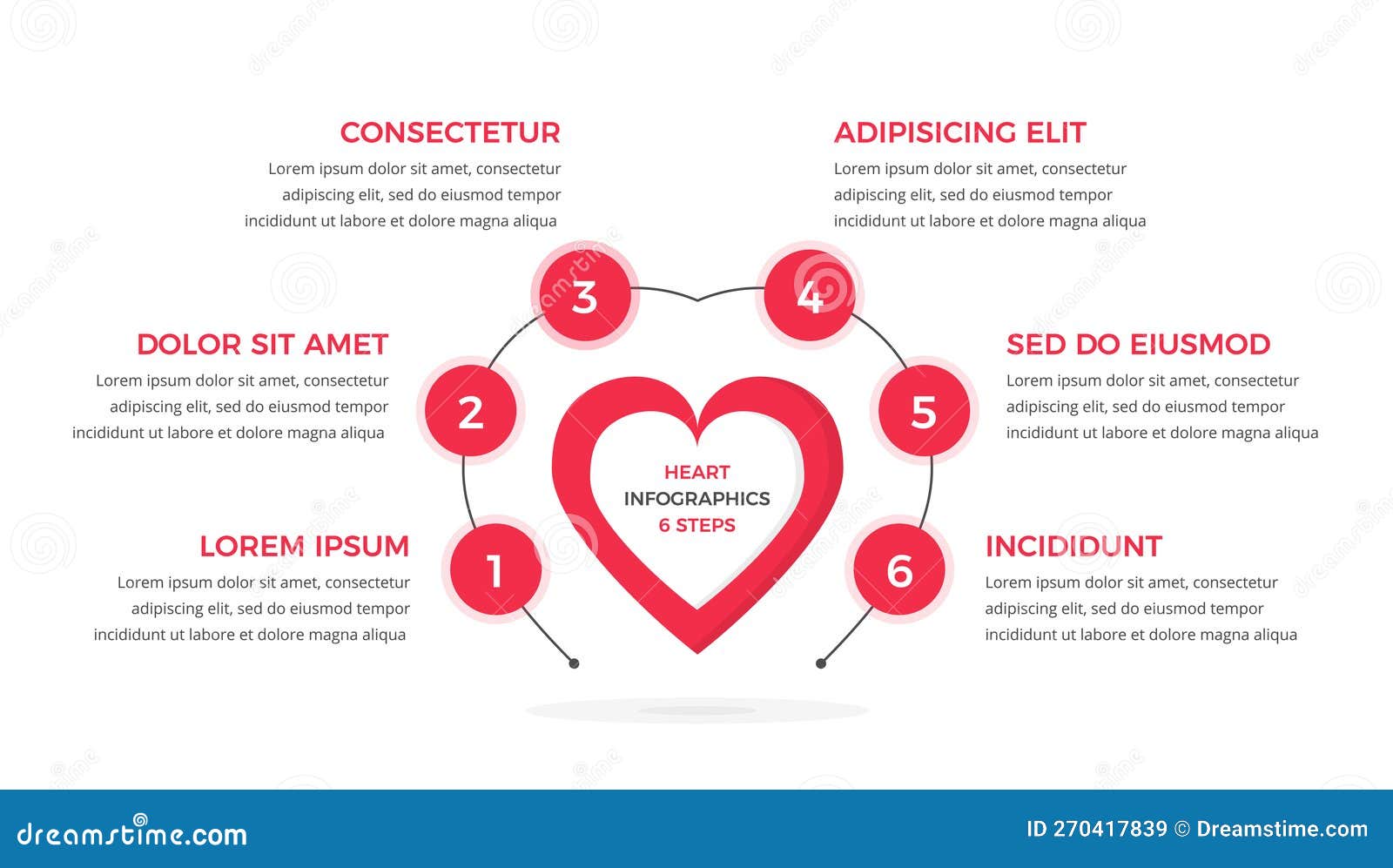 Heart Infographics stock vector. Illustration of medical - 270417839