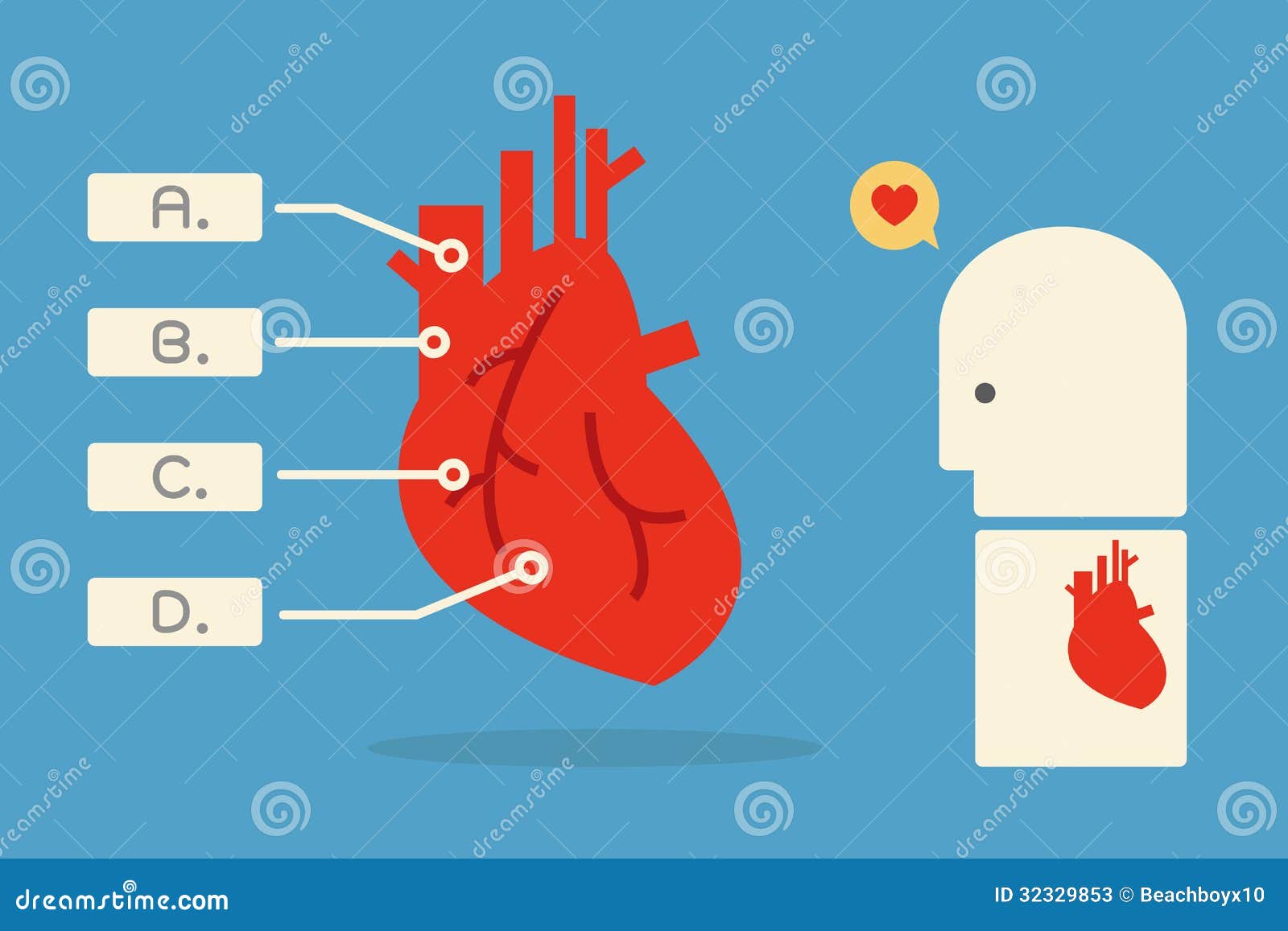 Heart infographics stock vector. Illustration of healthcare - 32329853