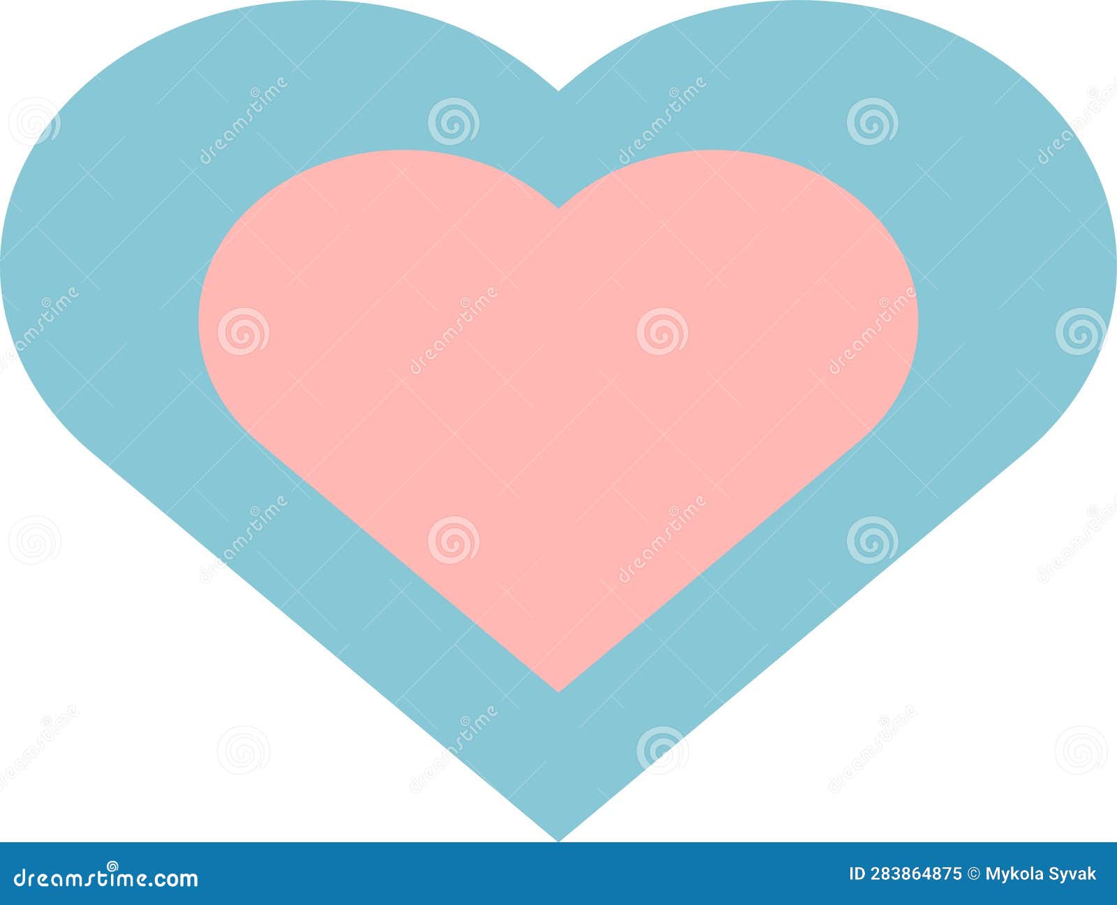 Heart Inside Heart stock vector. Illustration of decoration - 283864875