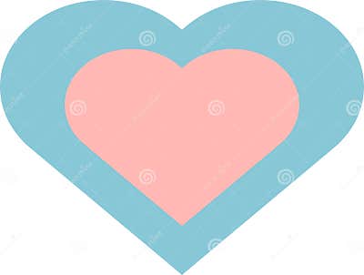 Heart Inside Heart stock vector. Illustration of decoration - 283864875