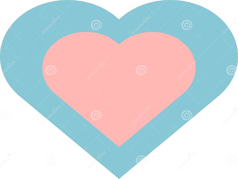 Heart Inside Heart stock vector. Illustration of decoration - 283864875