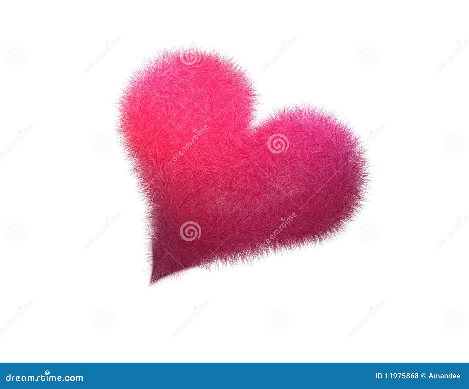 Red Heart Isolated On White Background. Royalty-Free Stock Photo ...