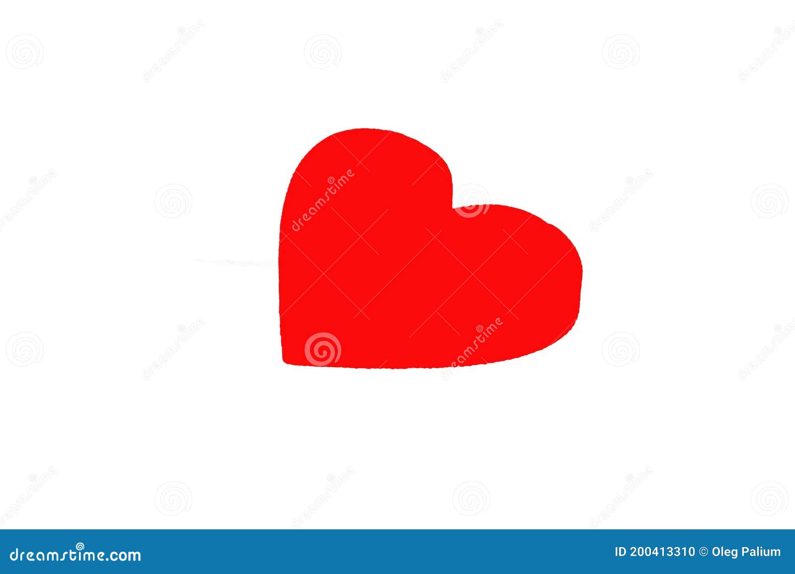 Heart Isolated on White Background Stock Illustration - Illustration of ...