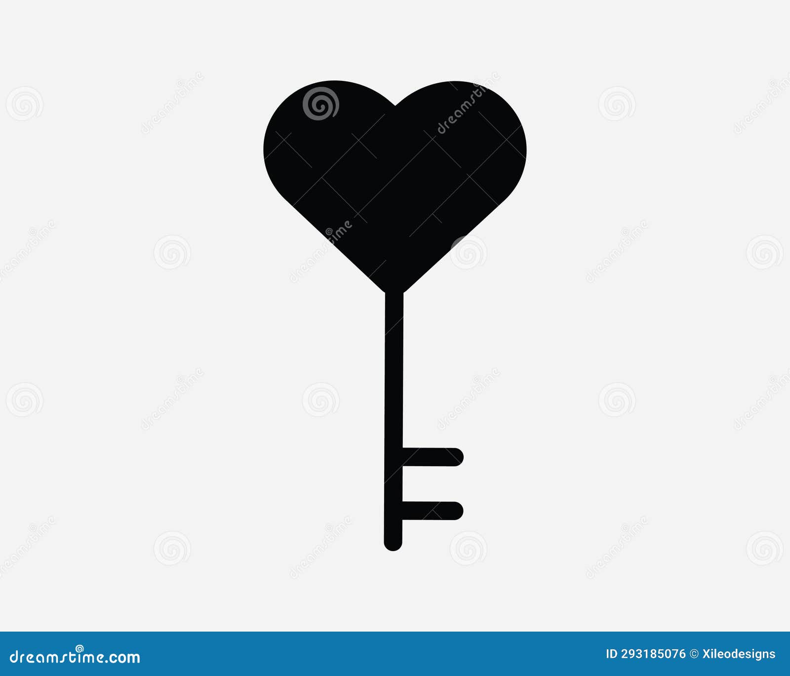 Heart Key Icon Sign Symbol EPS Vector Love Shape Lock Security Safety ...