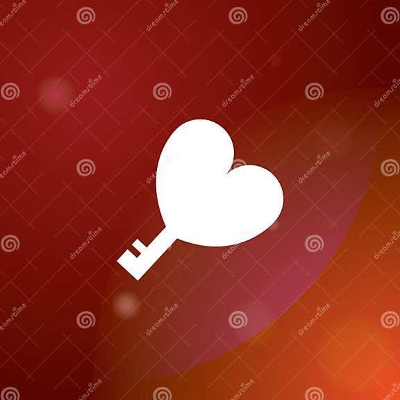 Heart Key. Vector Illustration Decorative Design Stock Vector ...