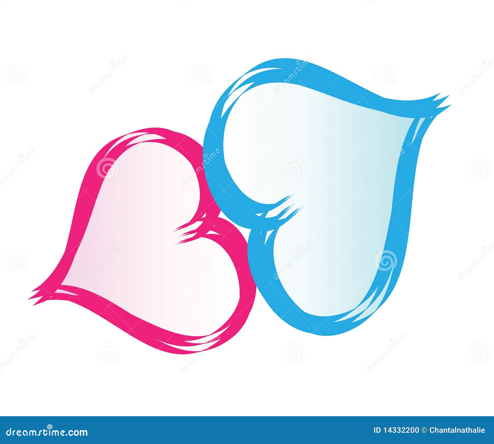 Heart kiss stock vector. Illustration of feelings, passion - 14332200