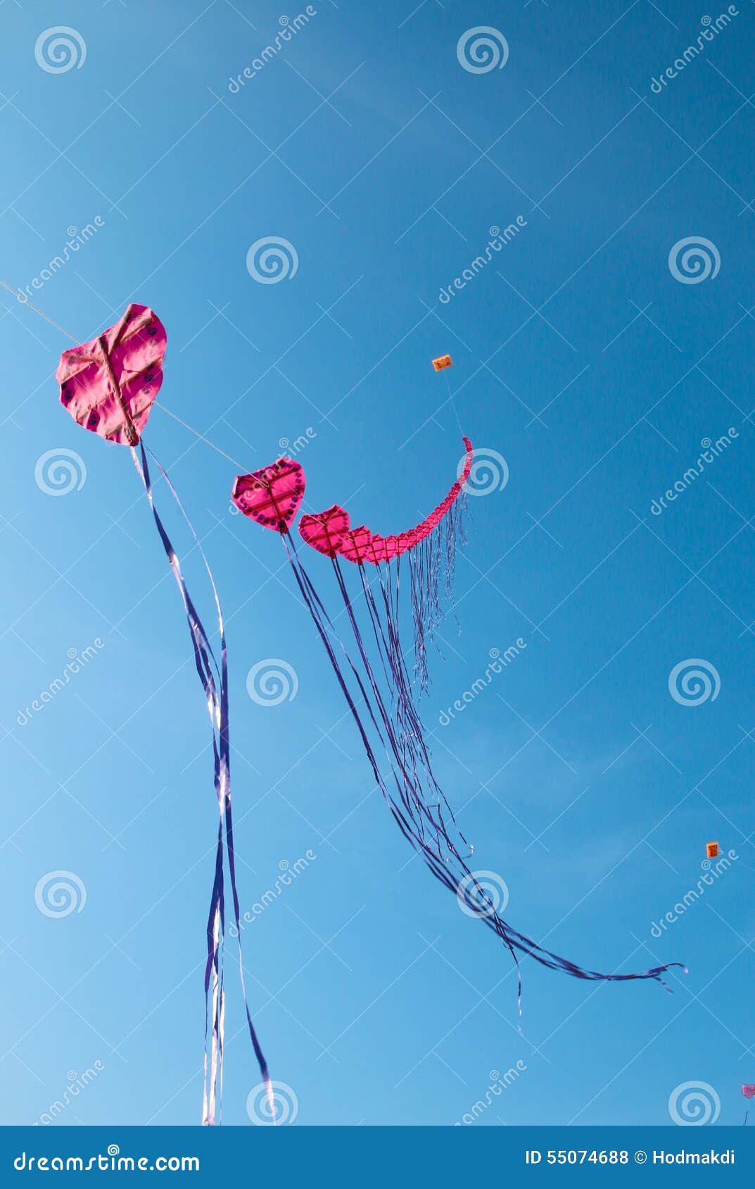 Heart Kites stock photo. Image of kite, heart, thailand - 55074688