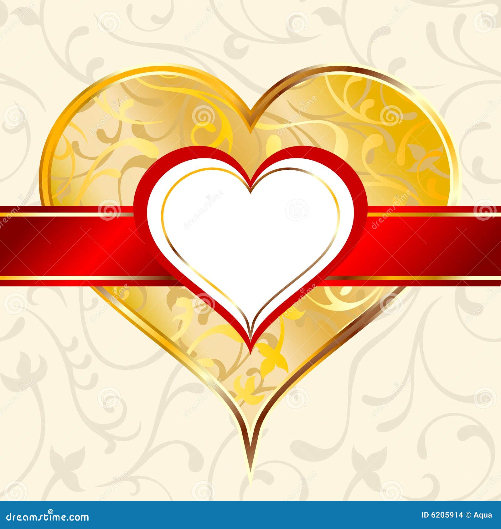 Heart label stock vector. Illustration of retro, heart - 6205914