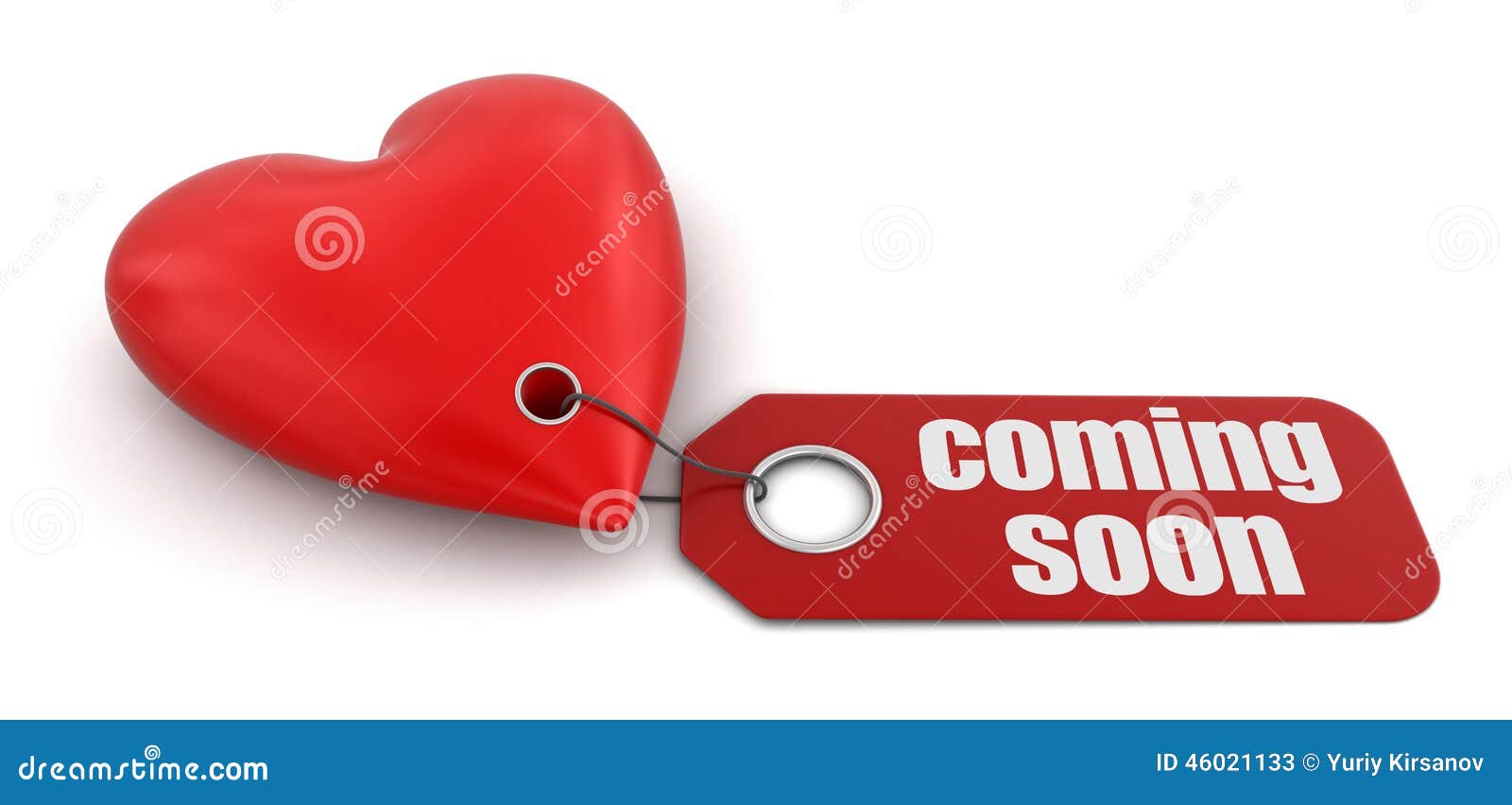 Heart with Label Coming Soon (clipping Path Included) Stock ...