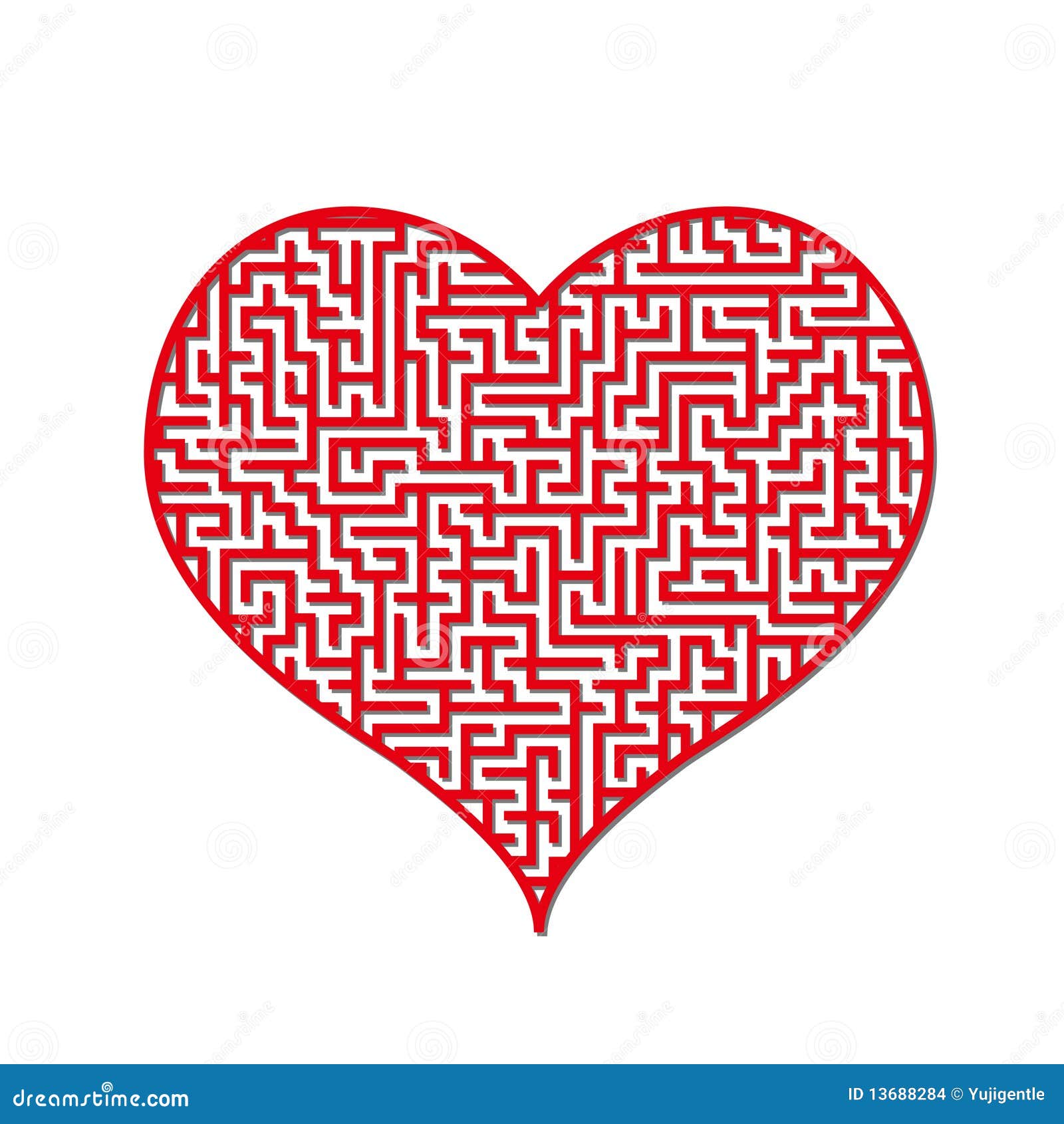 Heart&labyrinth Picture. Image: 13688284