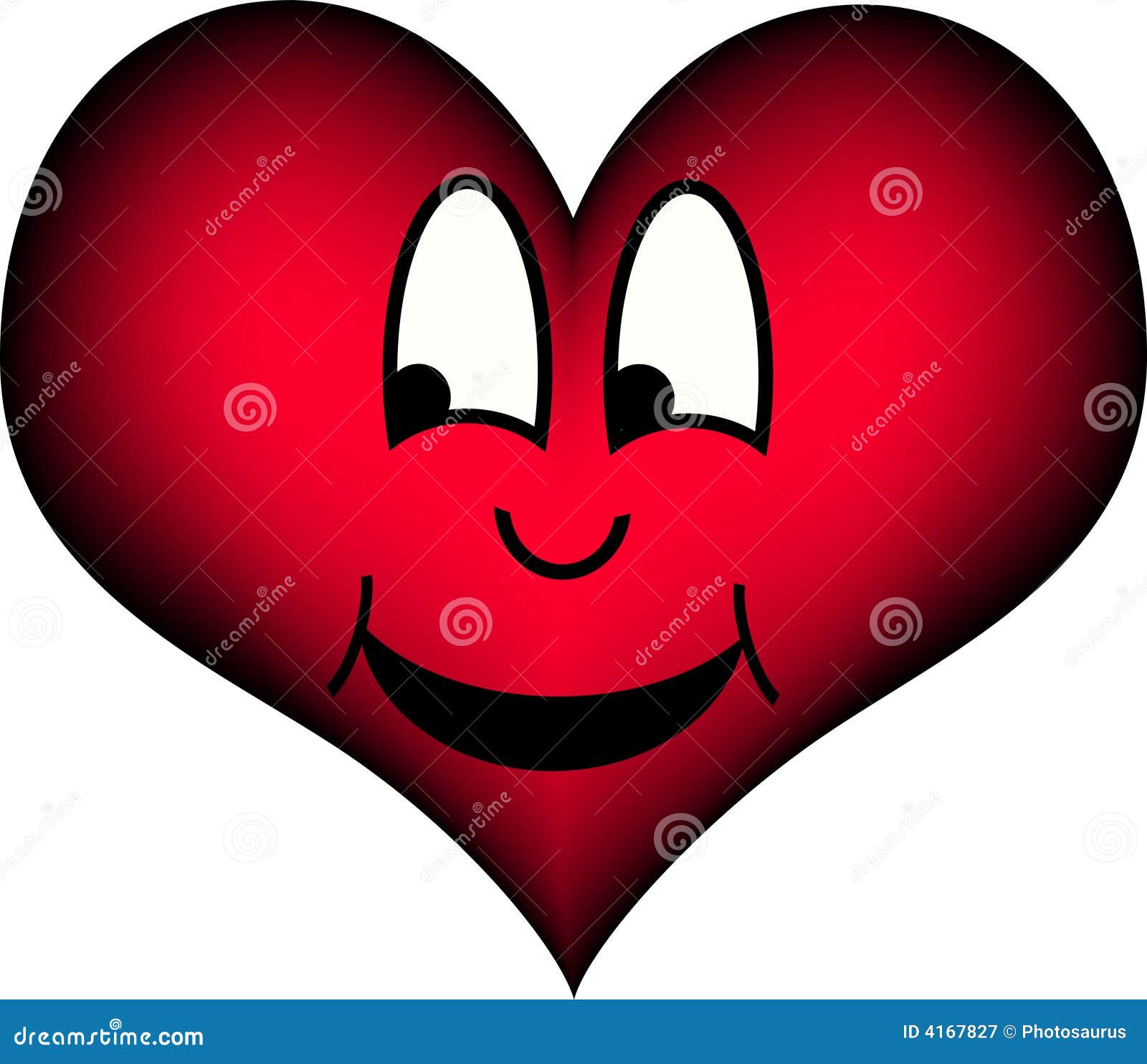 Heart laughing stock vector. Illustration of looking, heart - 4167827