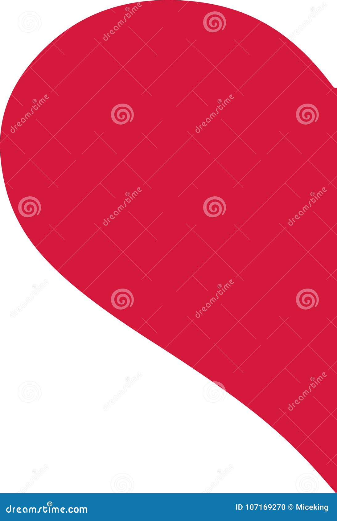 Heart - left side stock vector. Illustration of symbol - 107169270