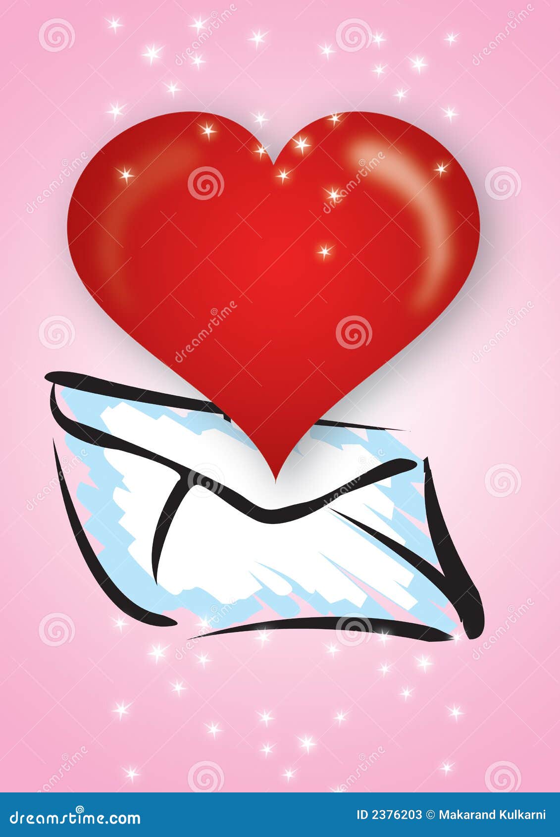 Heart With Letter Picture. Image: 2376203