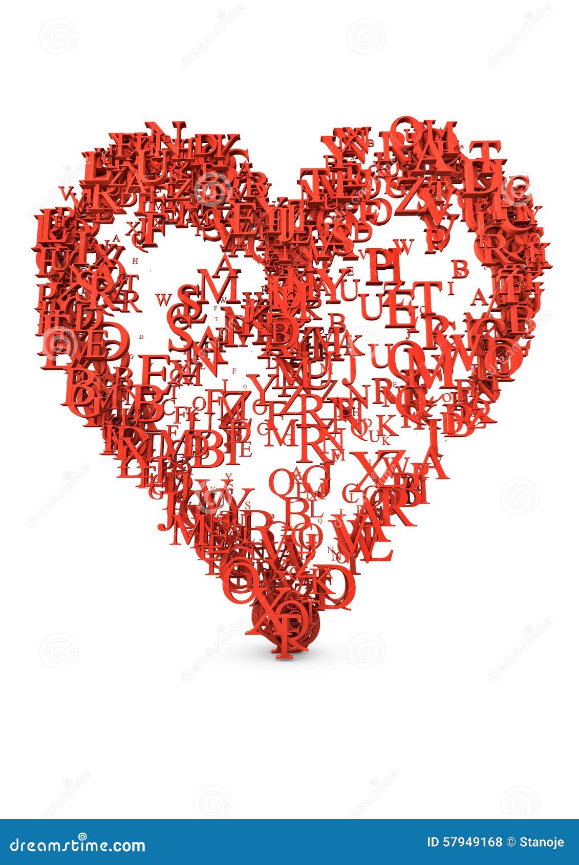 Heart from letter stock illustration. Illustration of passion - 57949168