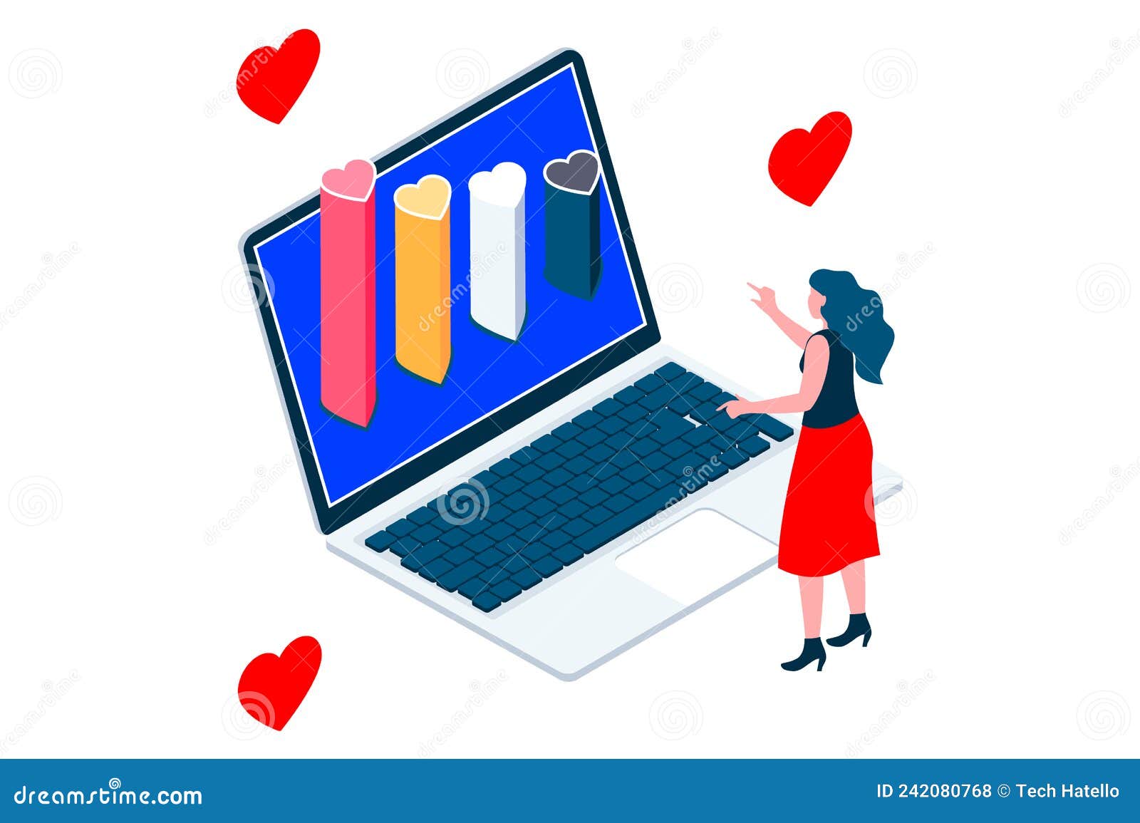 Heart Level Isolated Vector Illustration Which Can Be Easily Download ...