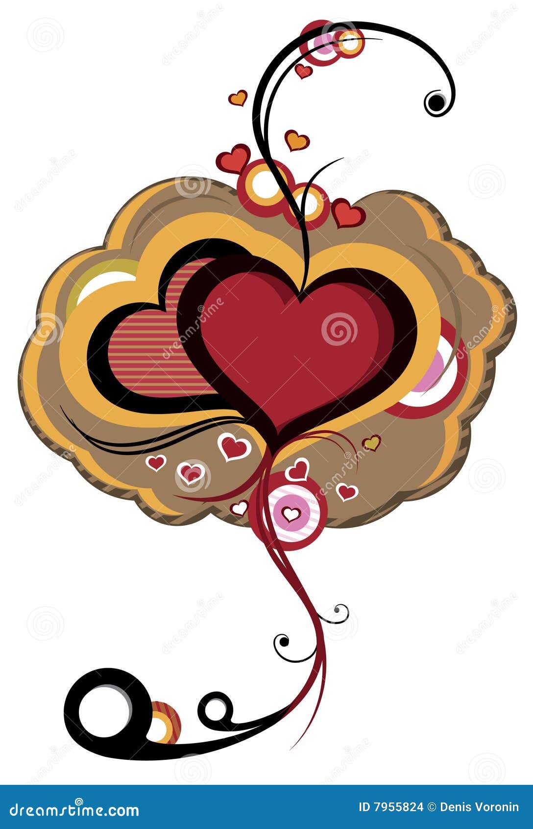Heart life stock vector. Illustration of imagery, star - 7955824