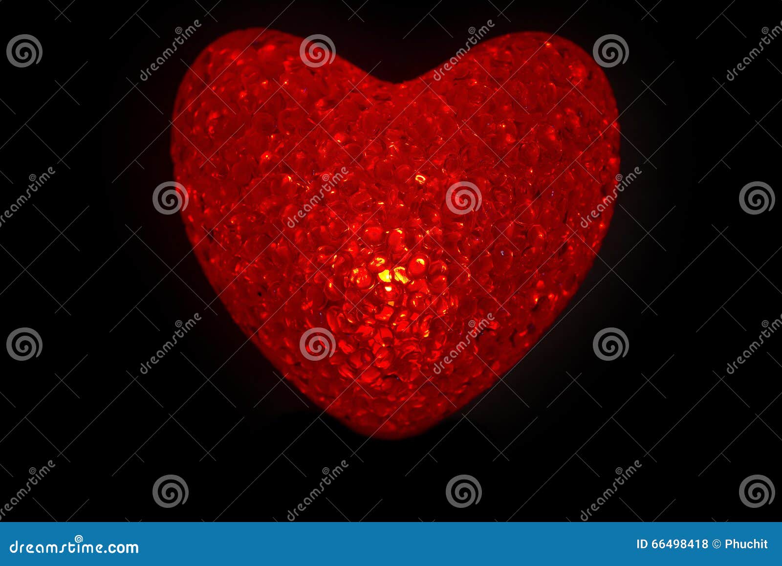 Heart light in the dark stock photo. Image of decoration - 66498418