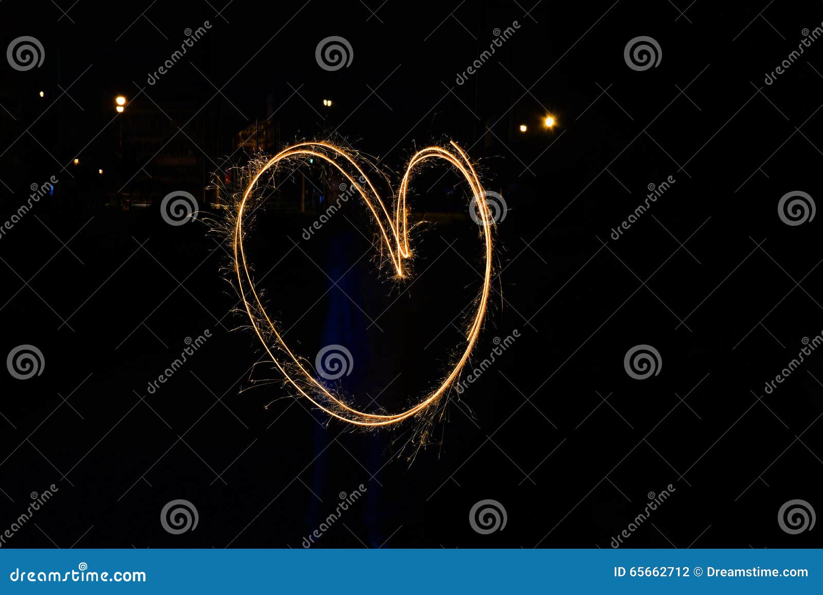 Heart, light painting stock photo. Image of abstract - 65662712