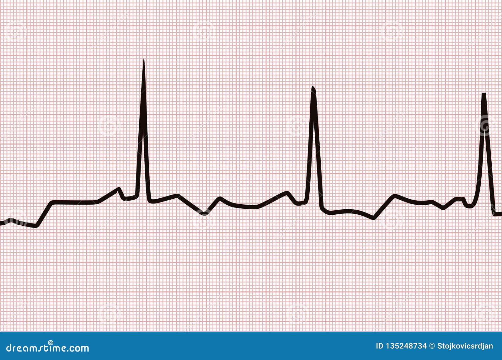 Heart line graph stock vector. Illustration of heartbeat - 135248734