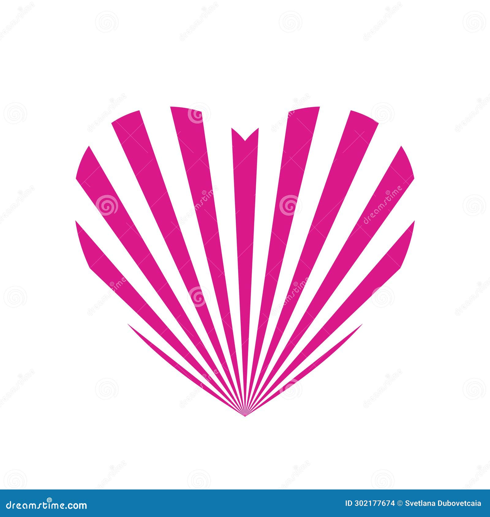 Heart Line. Sunshine Light Ray. Pink Beam Isolated on White Background ...