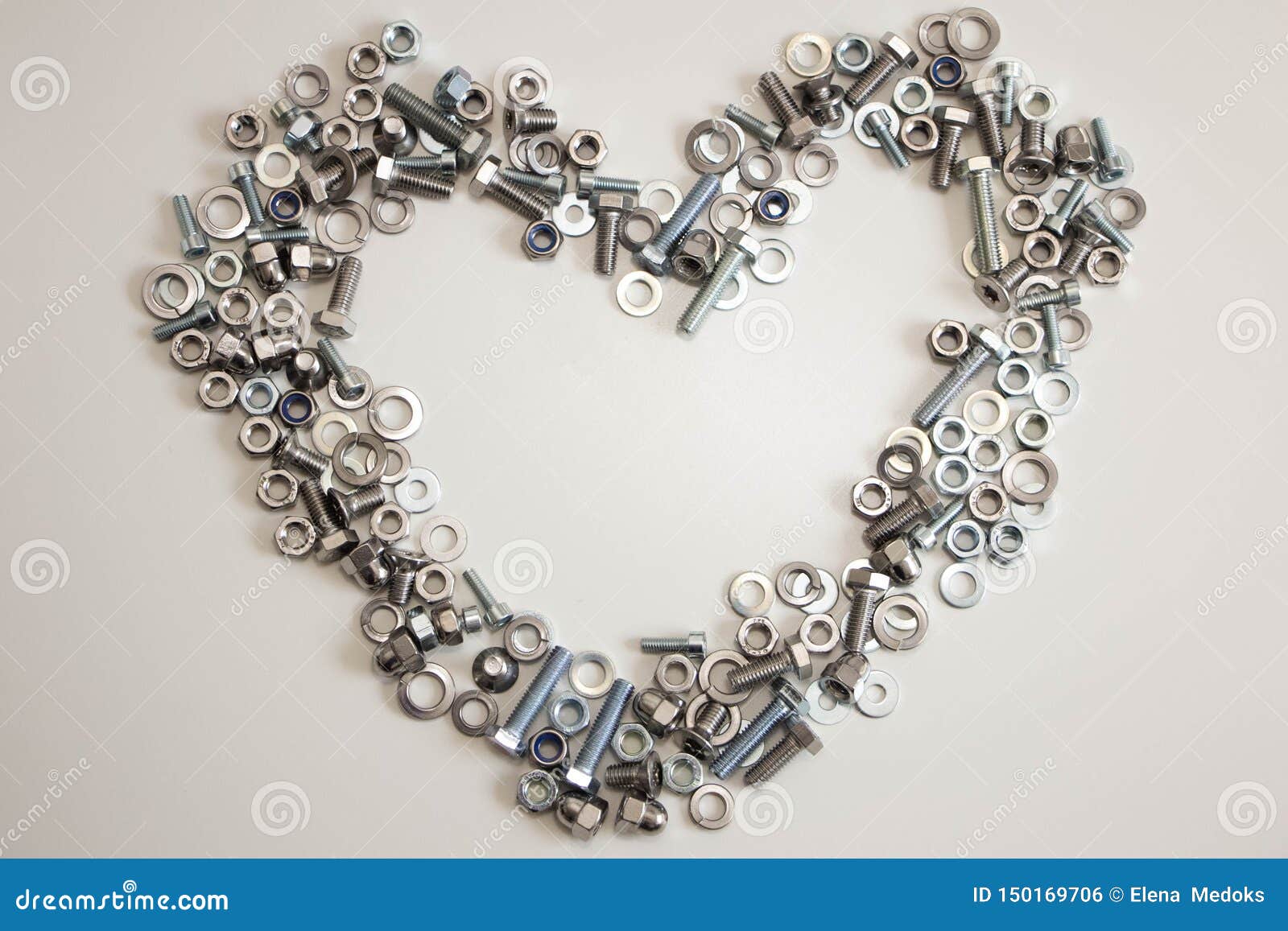 Heart From Bolts And Nuts Stock Photography | CartoonDealer.com #61637714