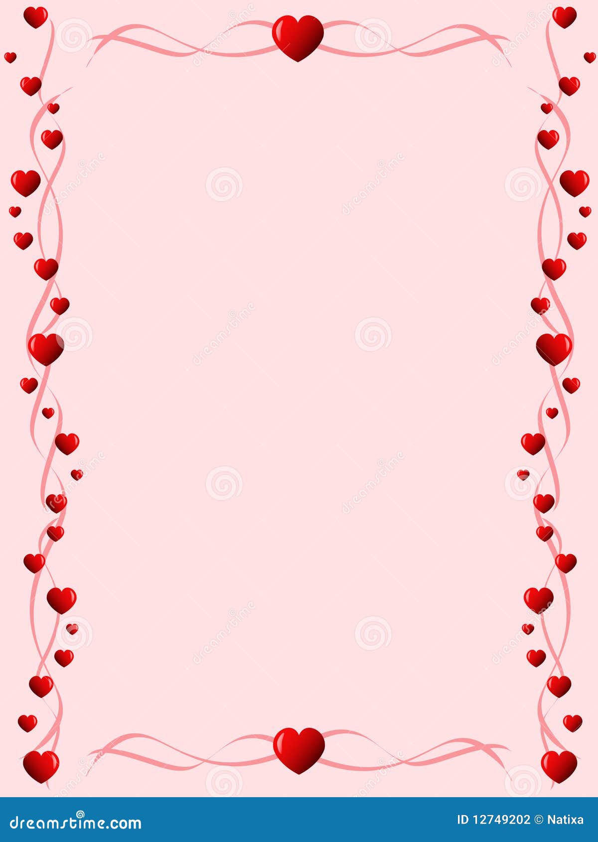 Heart lines frame stock vector. Illustration of design - 12749202