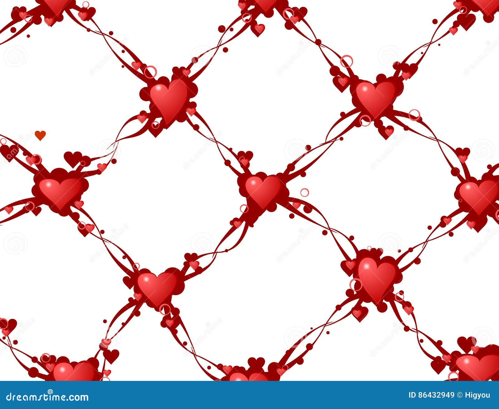 Heart Link Background stock vector. Illustration of surreal - 86432949