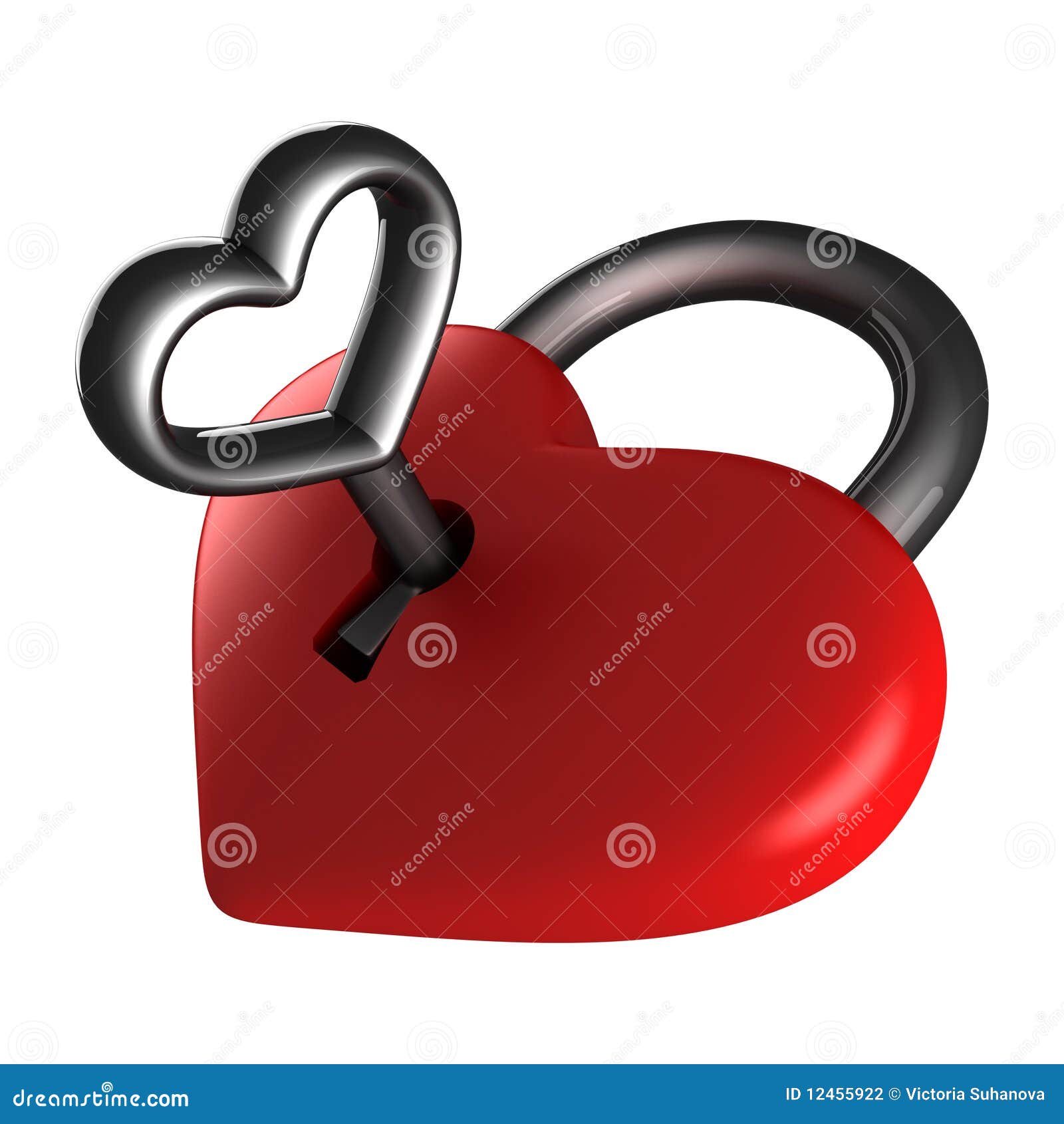 Heart lock stock illustration. Illustration of celebrate - 12455922