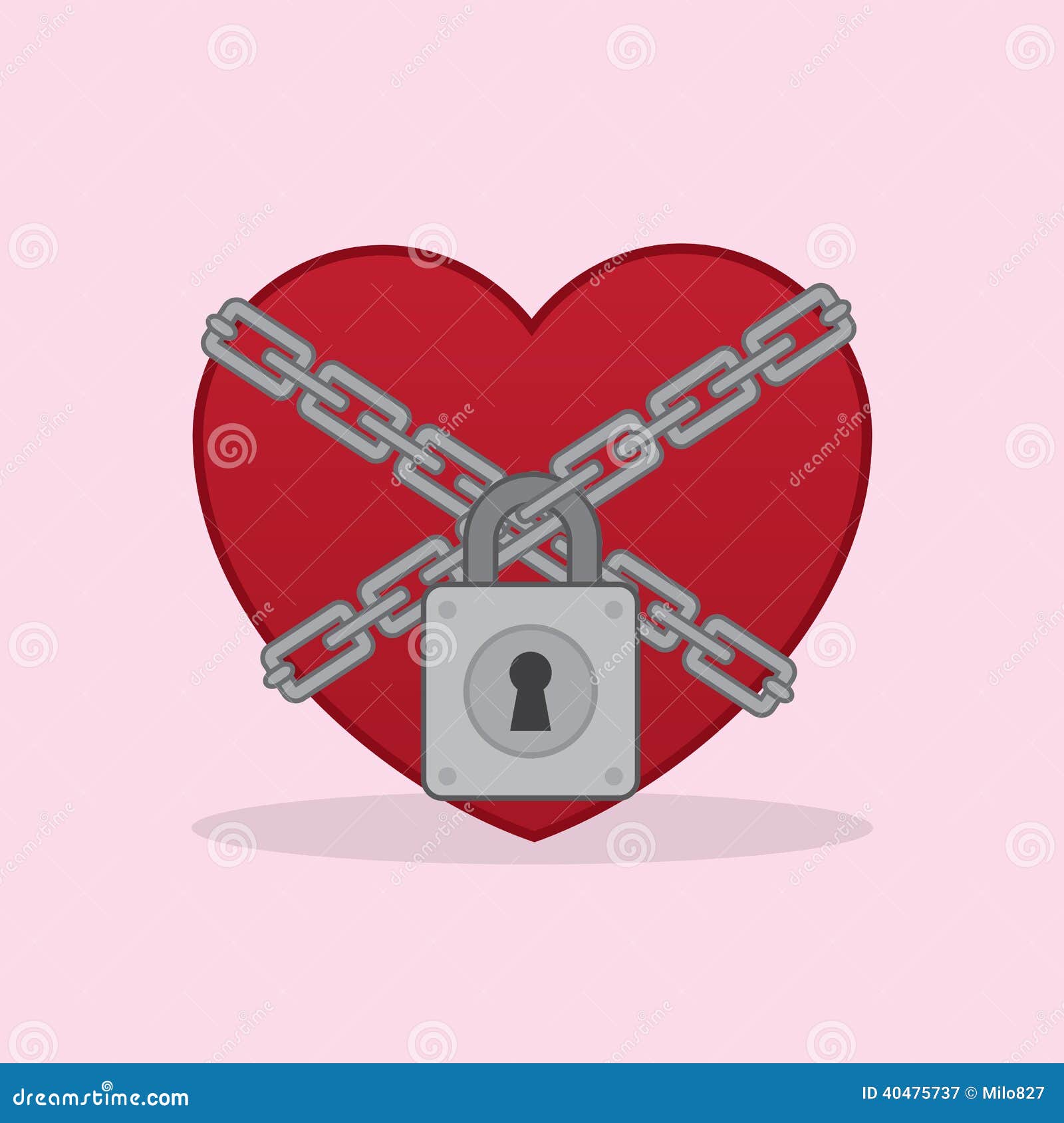 Lock Chains Cartoon Vector | CartoonDealer.com #33771463