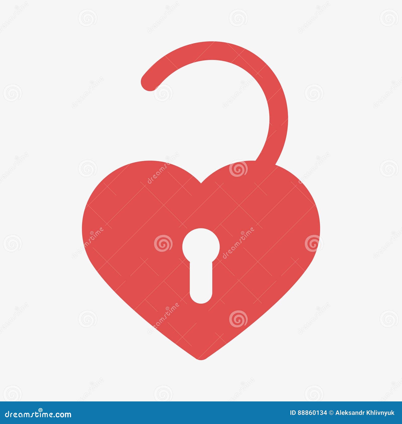 Heart lock icon stock illustration. Illustration of padlock - 88860134