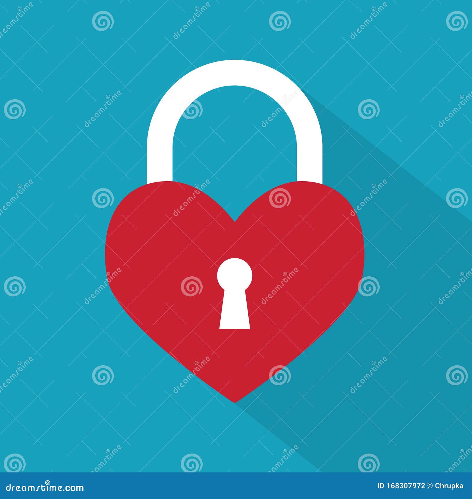Heart lock icon stock vector. Illustration of greetings - 168307972