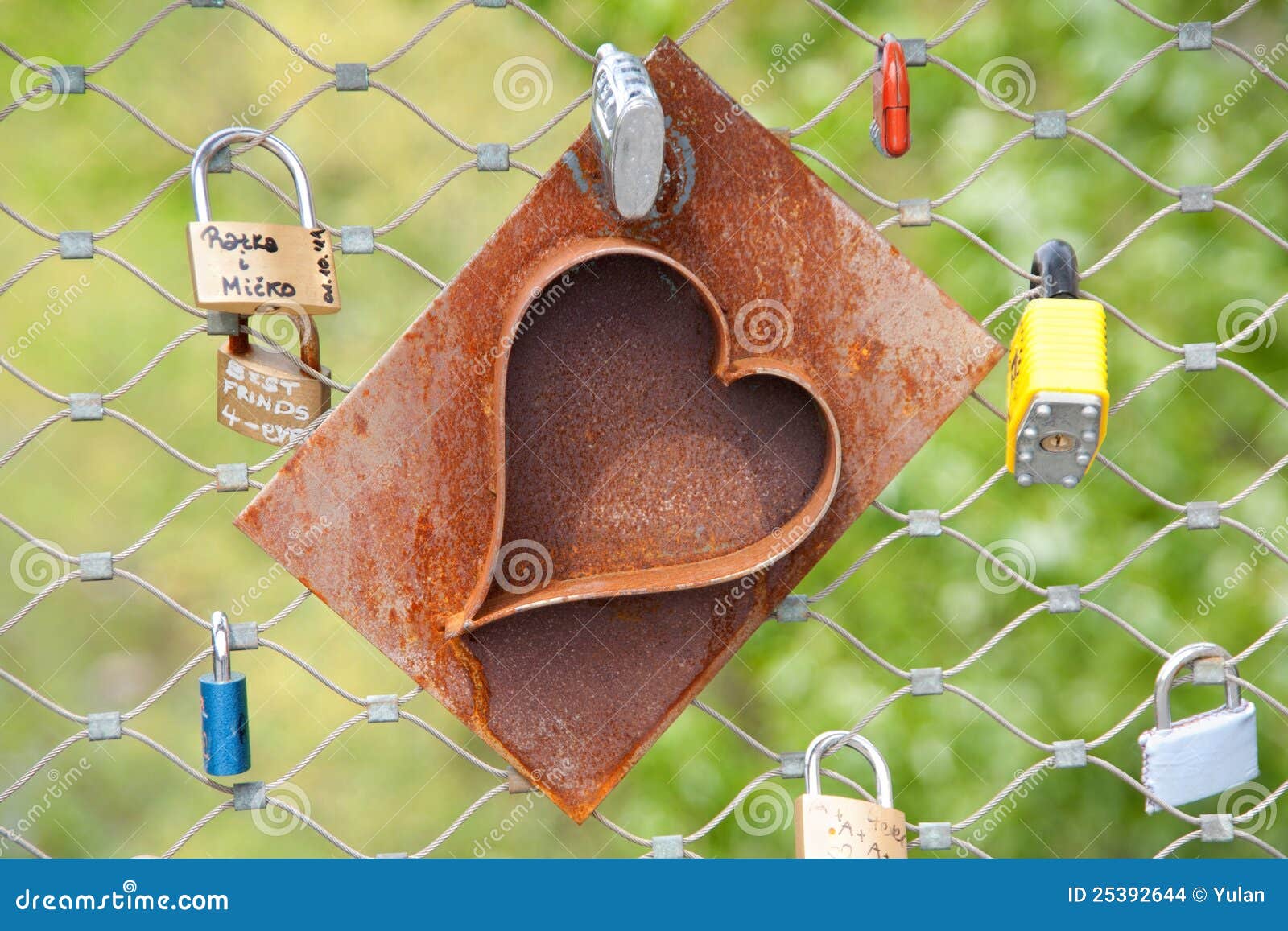 Heart locks stock photo. Image of sunny, oath, heart - 25392644
