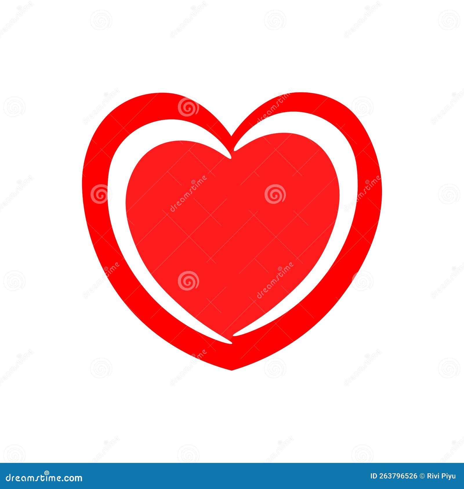 Heart Icon. Love Heart Red Color. Heart Shape Design for Love Symbols ...