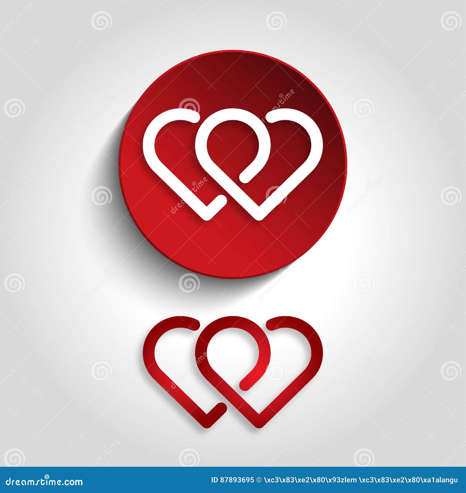 Heart Logo, Icon and Symbol Vector Illustration Stock Vector ...