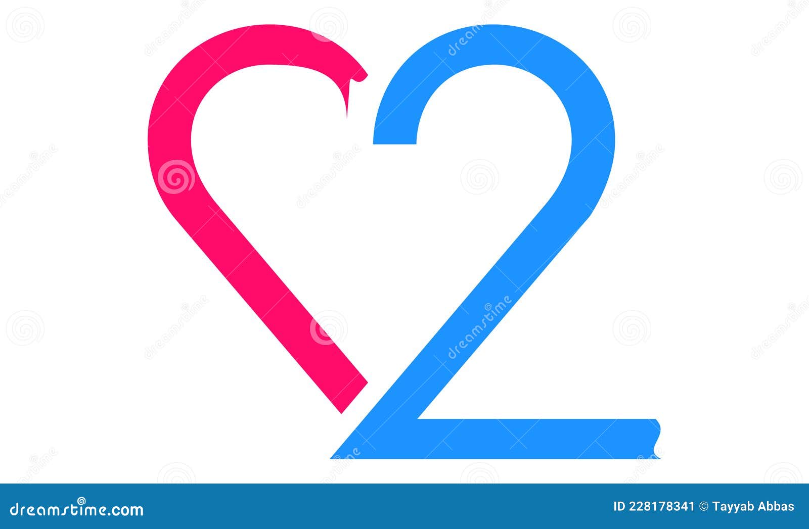 Heart Logo Unique Heart Logo Stock Illustration - Illustration of label ...