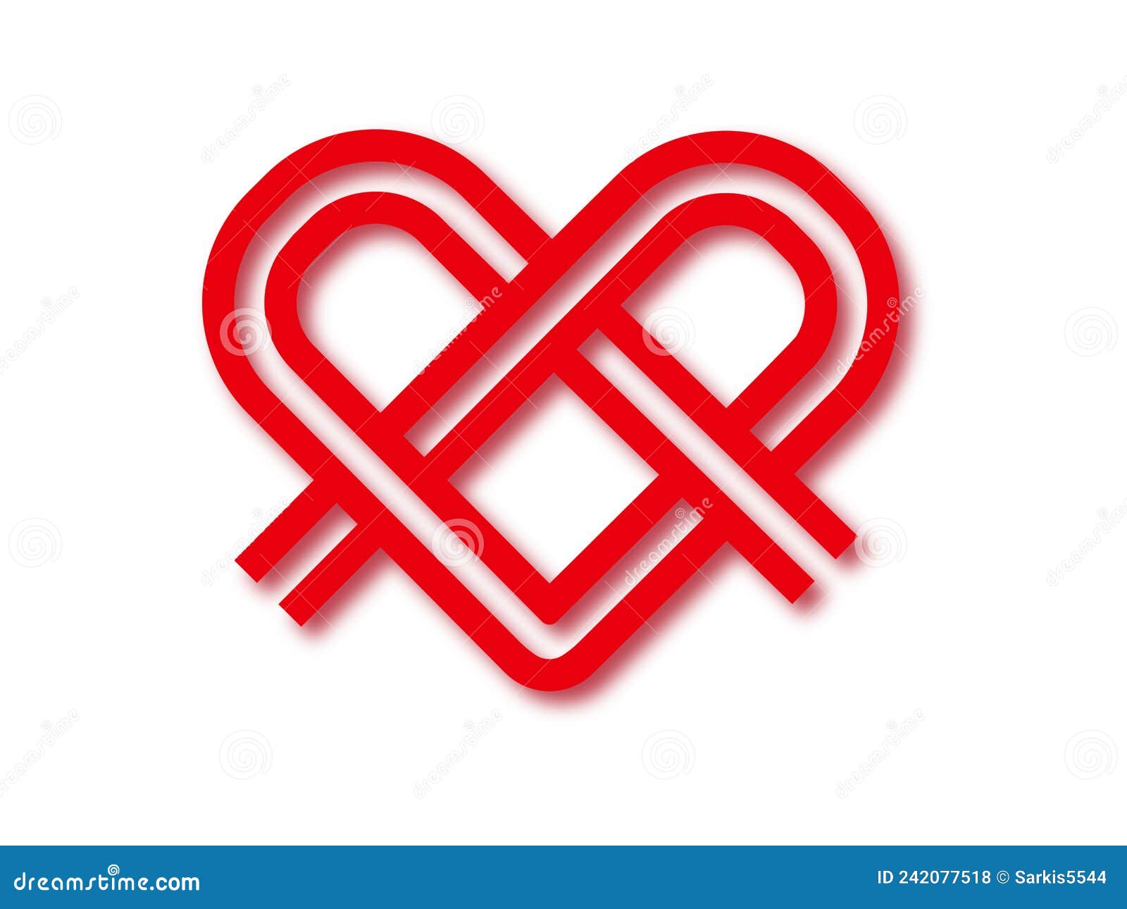Creative Heart Concept Logo Design Template. Vector Stock Vector ...