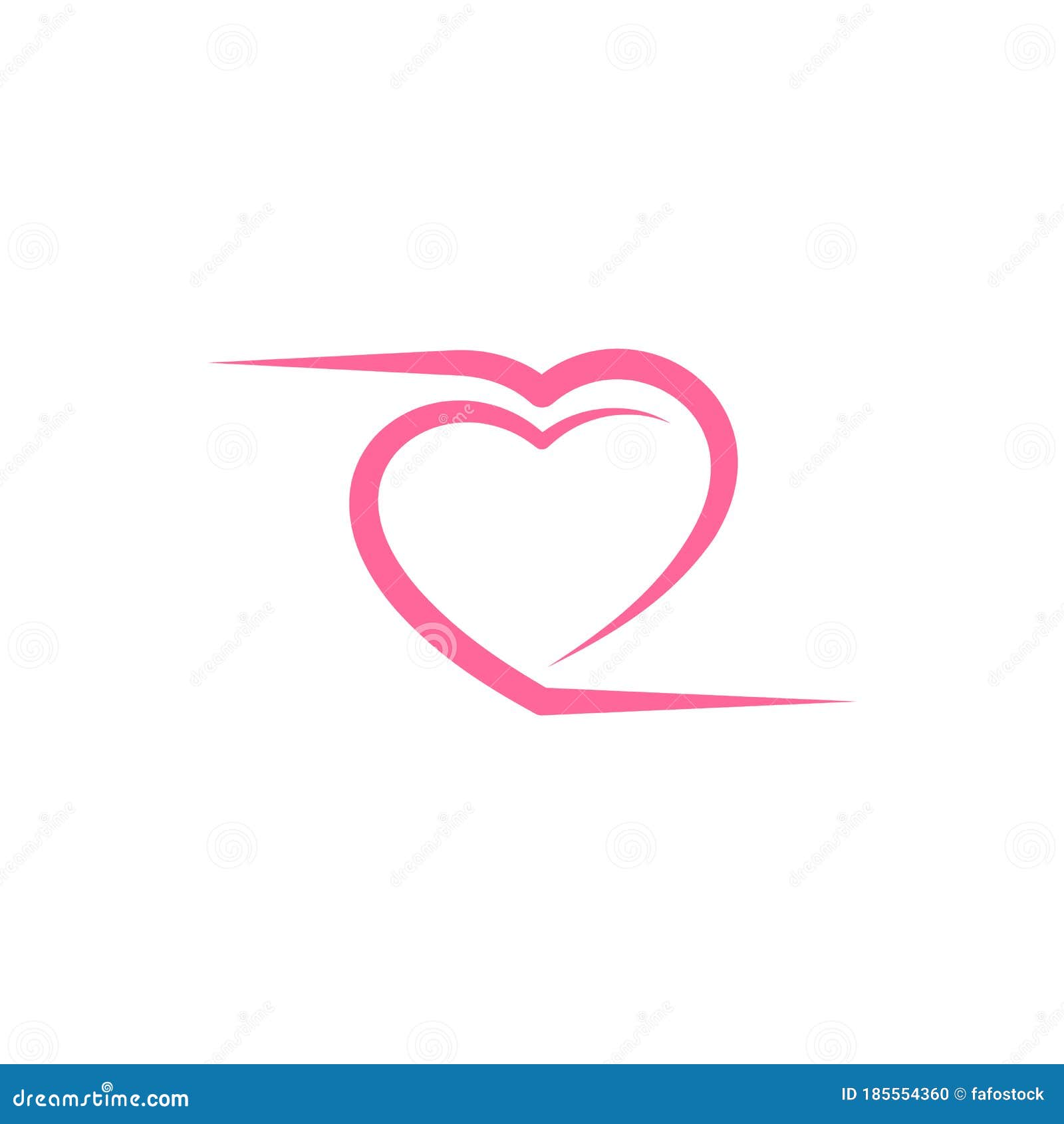 Heart Logo Vector Design Template Stock Vector - Illustration of ...