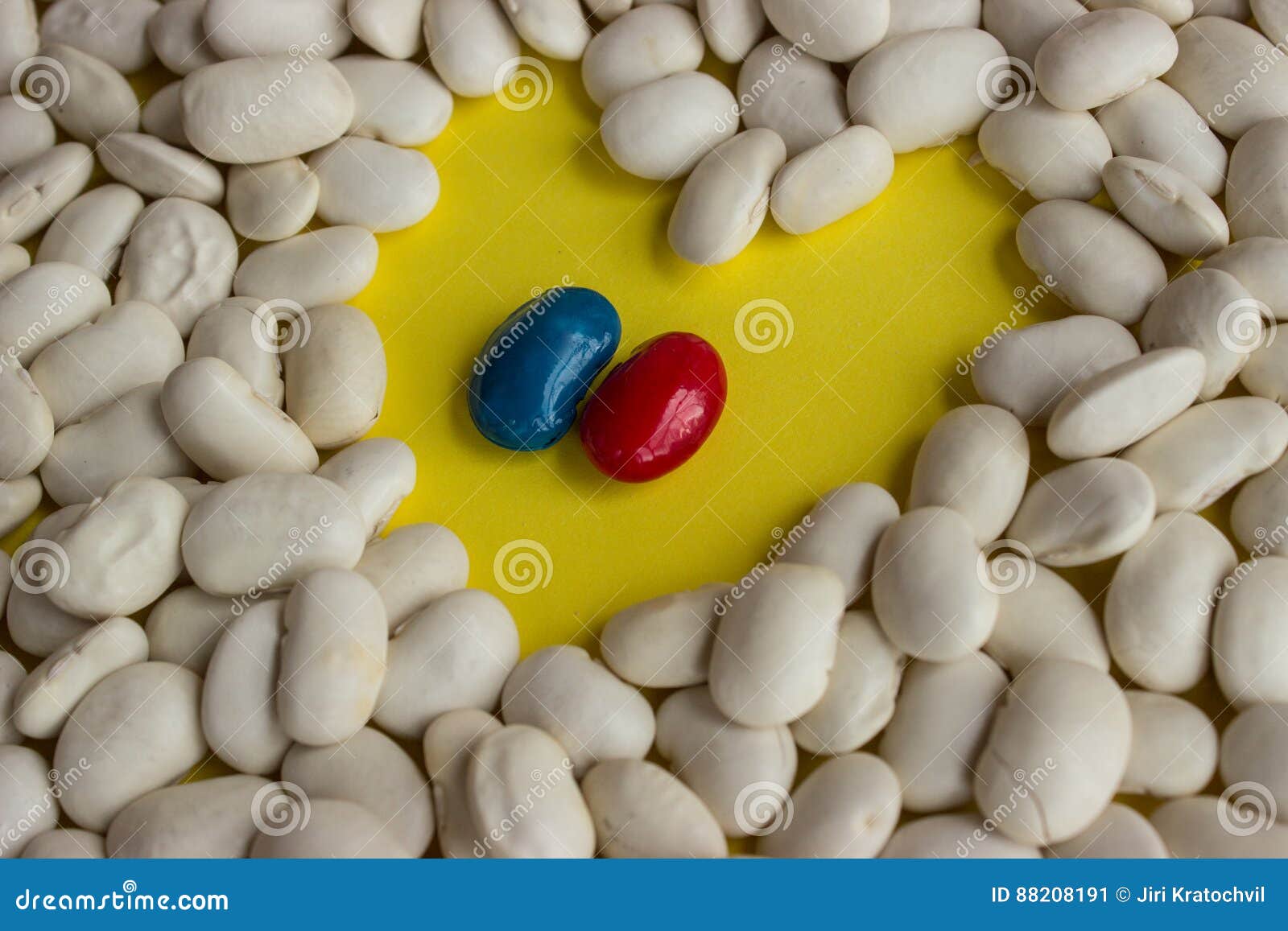 Heart and love of beans. stock image. Image of blue, concept - 88208191