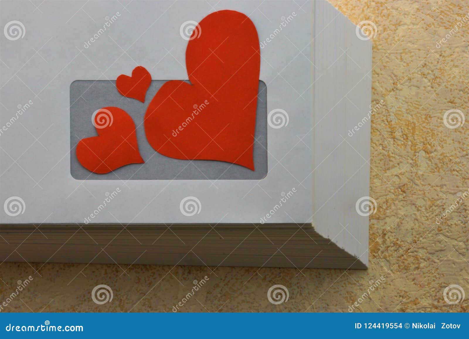 Heart with Love through the Mail in an Envelope Stock Photo - Image of ...