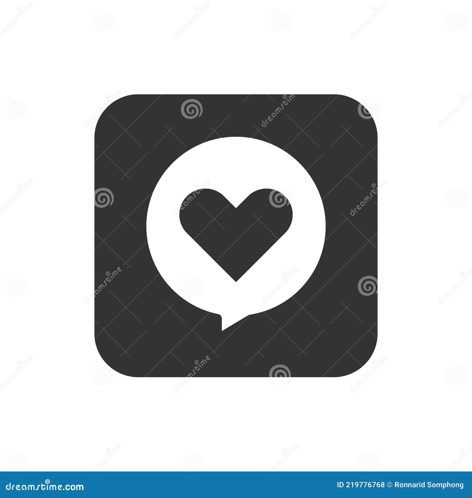Heart Love Message Love Icon or Logo Vector Stock Vector - Illustration ...
