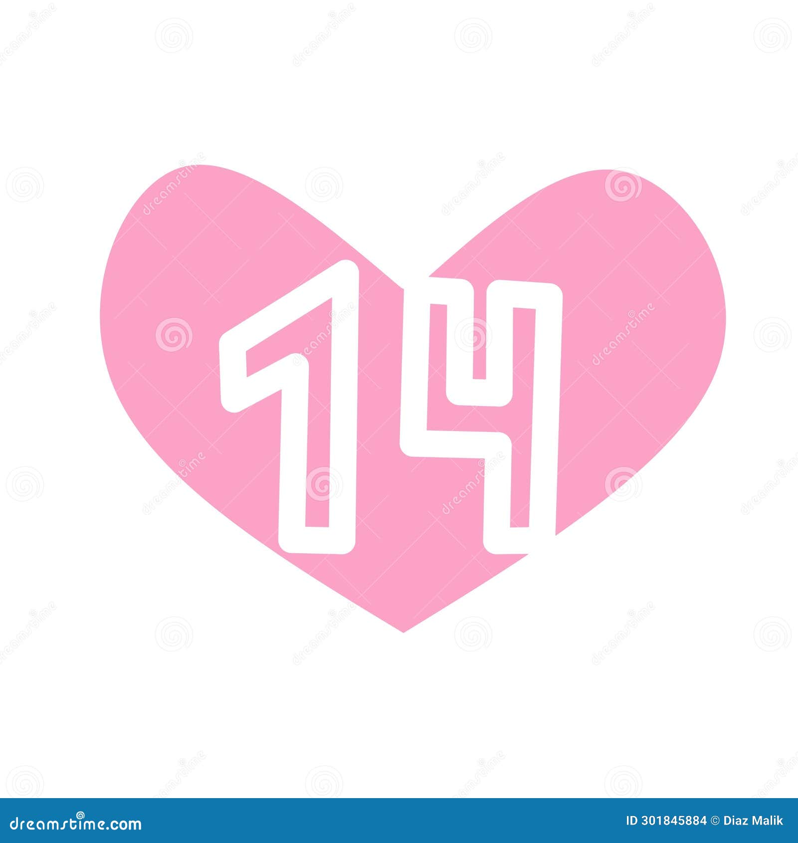 14 Heart Love in the Pink Silhouette 3 Stock Illustration ...