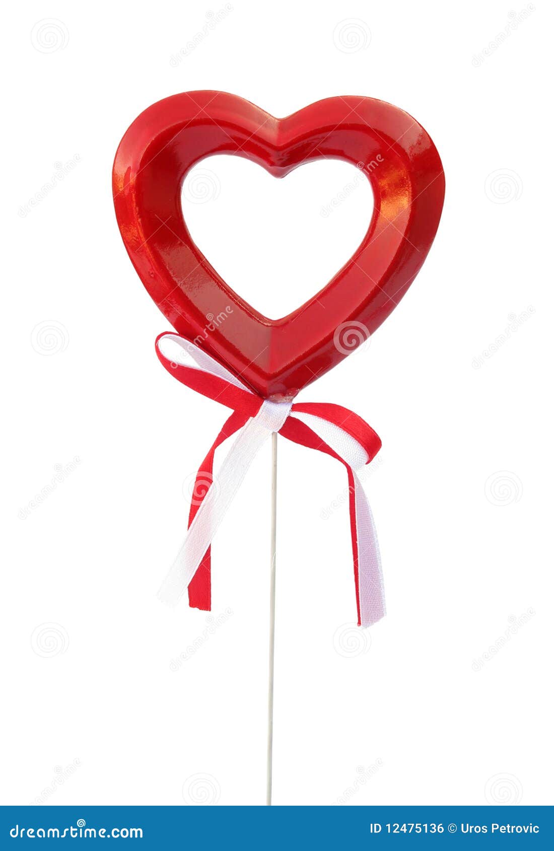Heart of love on stick stock photo. Image of horizontal - 12475136