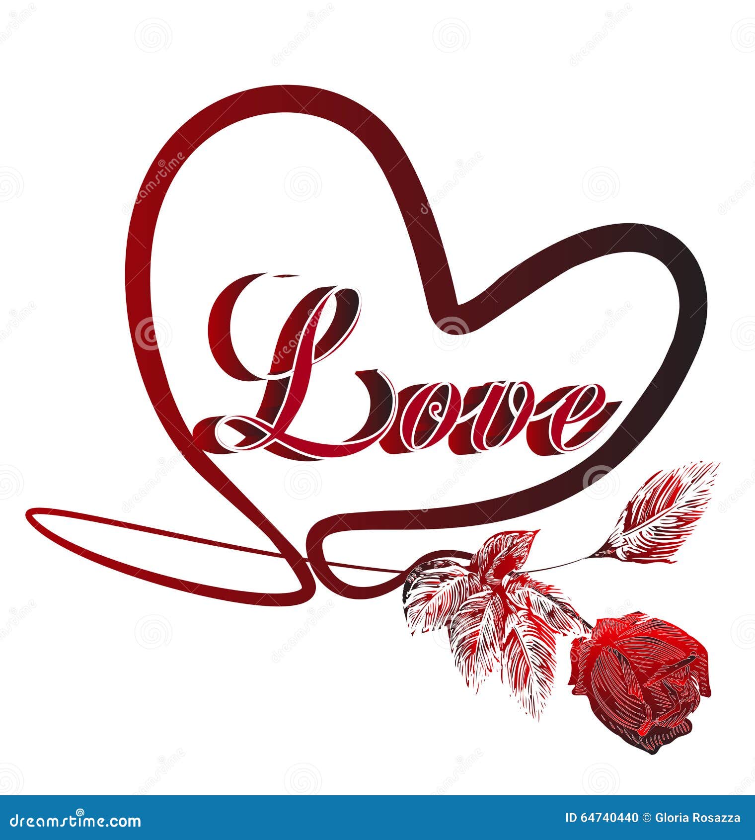 Heart of love symbol logo stock illustration. Illustration of company ...