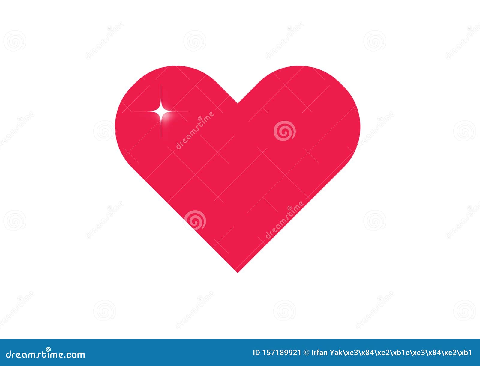 Shining Heart stock vector. Illustration of lovely, icon - 157189921