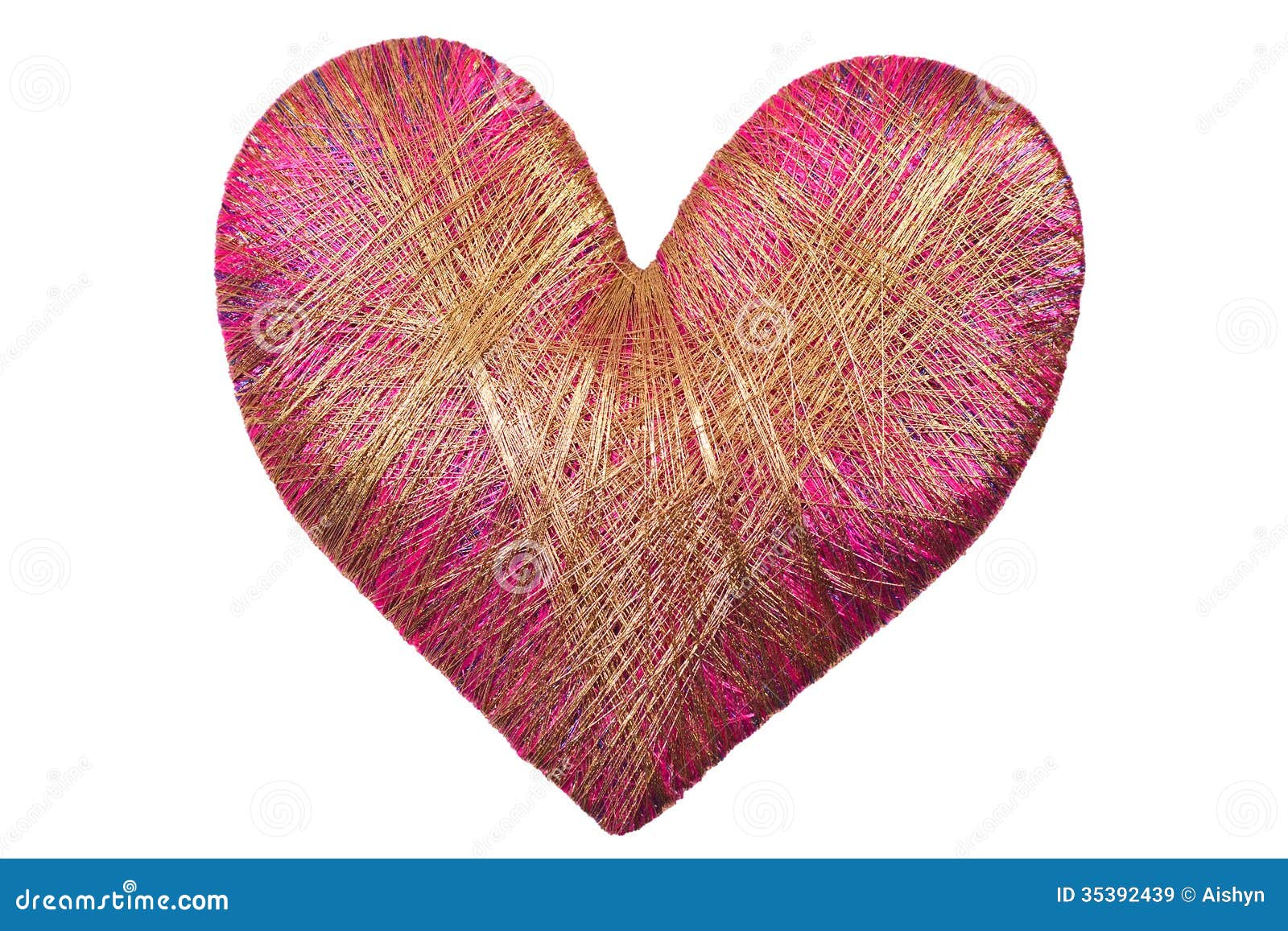 Heart Of Lurex Isolated Picture. Image: 35392439