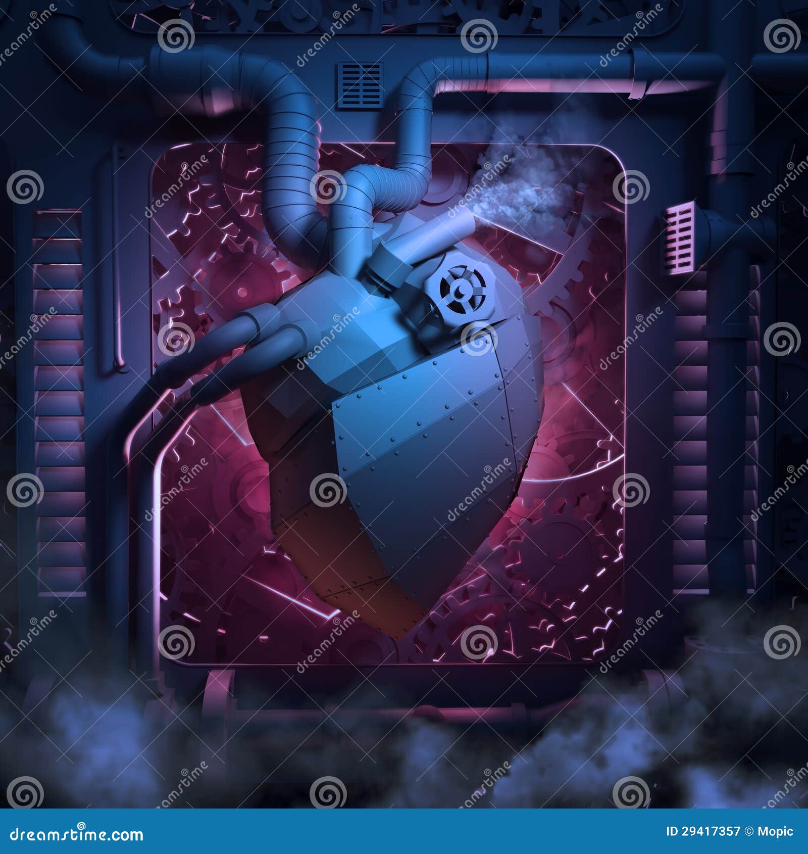 Heart machinery stock illustration. Illustration of health - 29417357